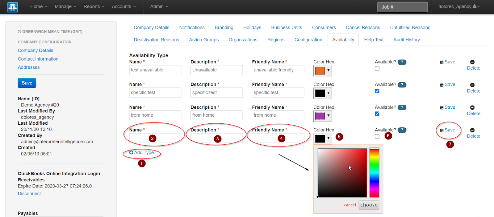 Setting Interpreter Availability – Interpreter Intelligence