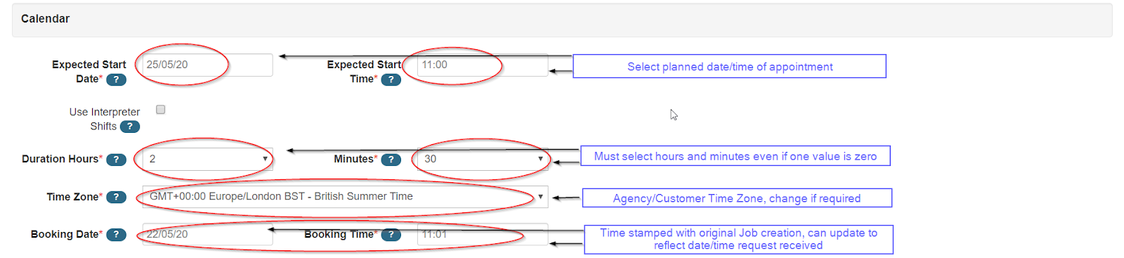 Creating a Job – Interpreter Intelligence