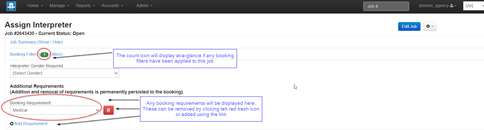 Offering & Assigning Jobs – Interpreter Intelligence