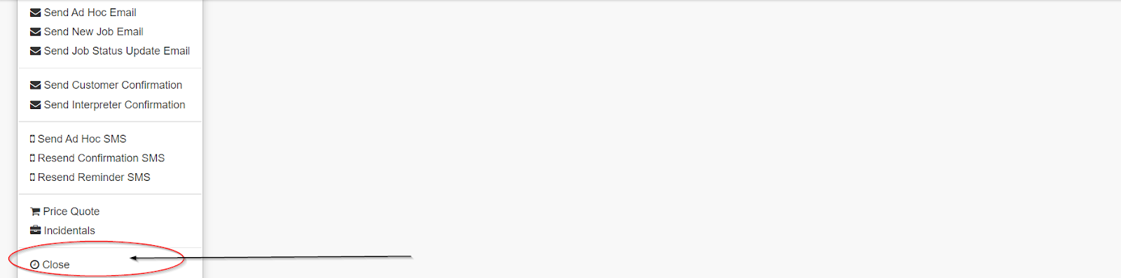 Closing or Cancelling Jobs – Interpreter Intelligence