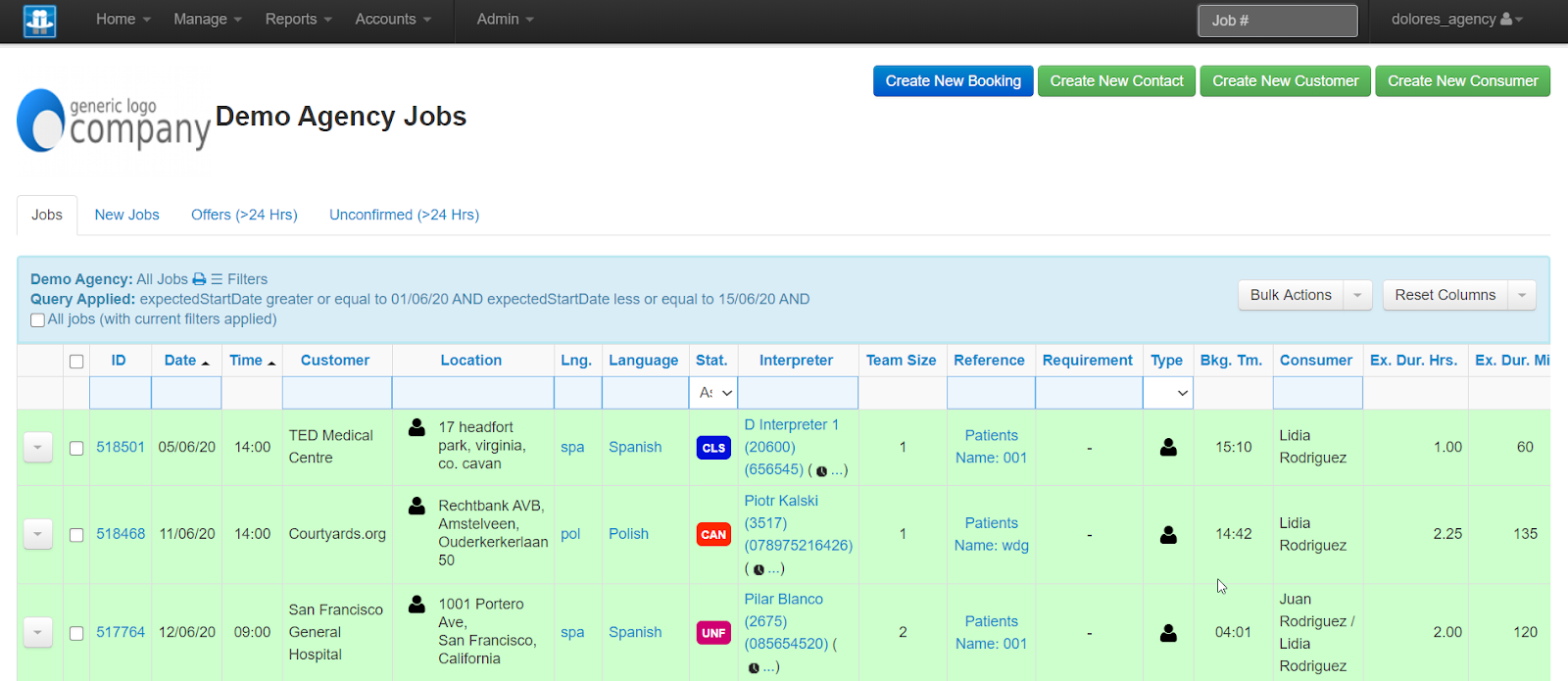 Closing or Cancelling Jobs – Interpreter Intelligence