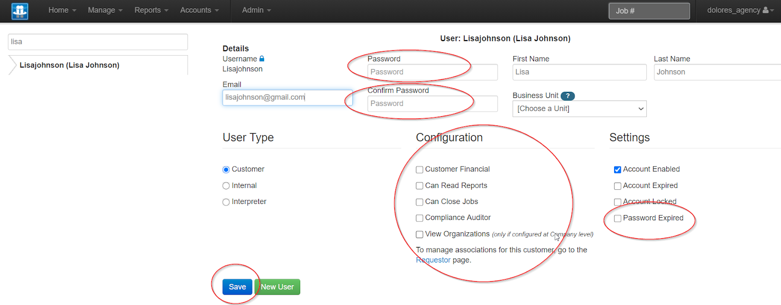 User Management – Interpreter Intelligence