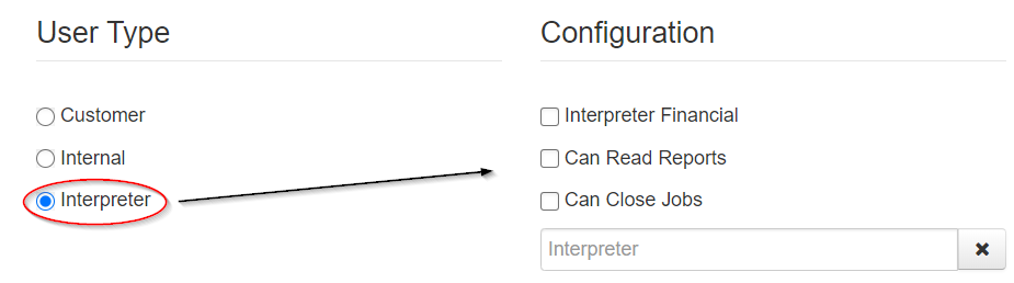 User Management – Interpreter Intelligence