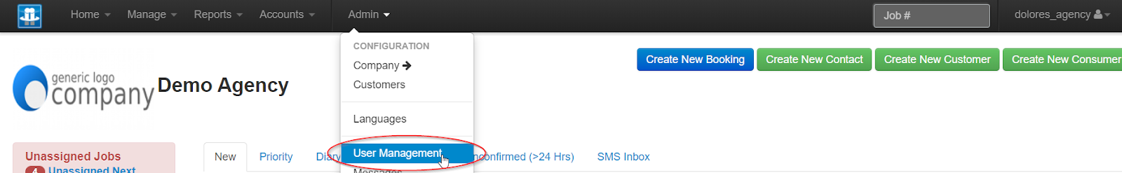 User Management – Interpreter Intelligence