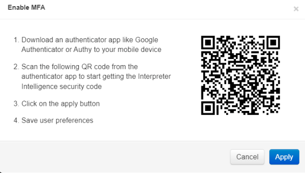 User Management with Multi Factor Authentication (MFA) – Interpreter ...
