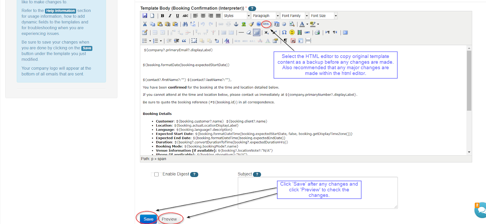 Templates – Interpreter Intelligence