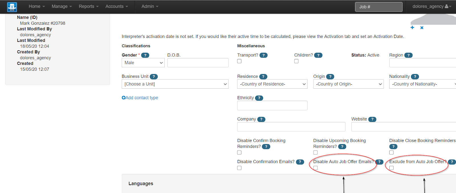 Auto Offer – Interpreter Intelligence