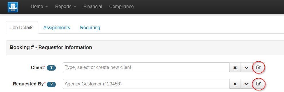 Customer / Requestor Portal – Interpreter Intelligence
