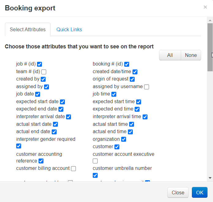 Reporting – Interpreter Intelligence