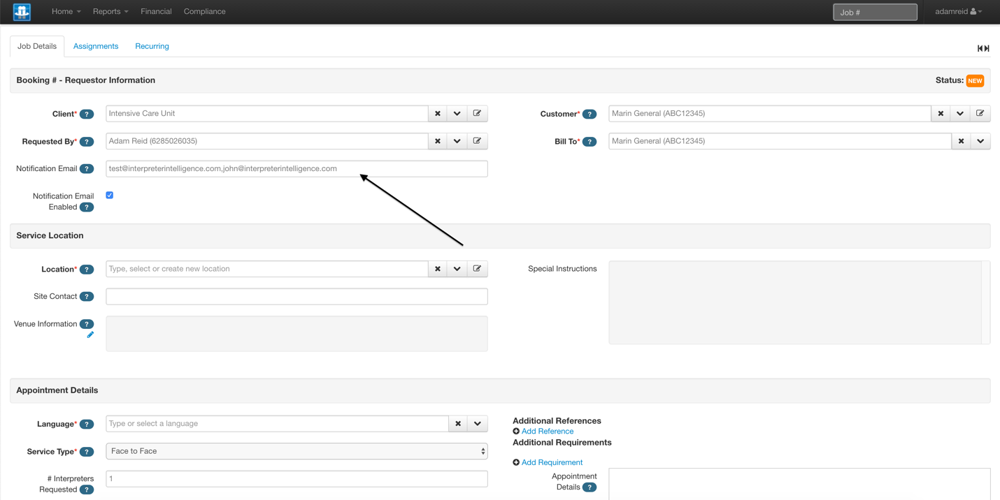 Scheduled OPI (Requestor Portal) – Interpreter Intelligence