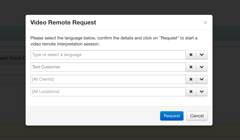 On Demand VRI (Requestor Portal) – Interpreter Intelligence