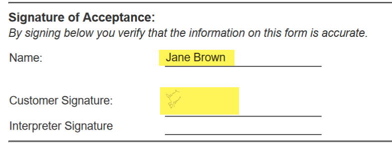 E-Signature and Verification of Service (VoS) – Interpreter Intelligence