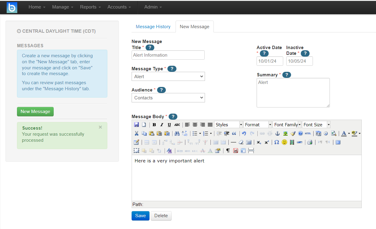 Messages – Interpreter Intelligence