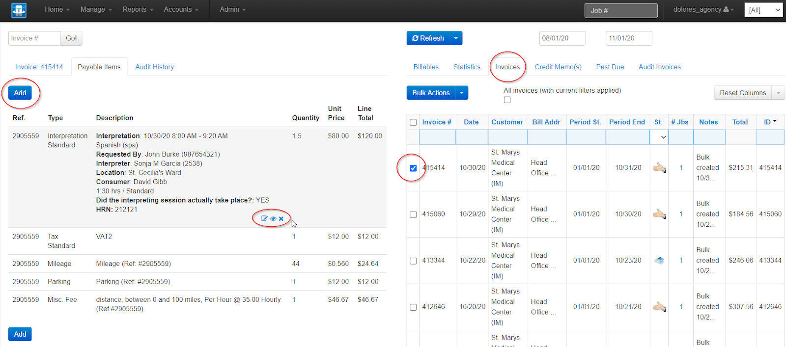 Creating Invoices & Payments – Interpreter Intelligence