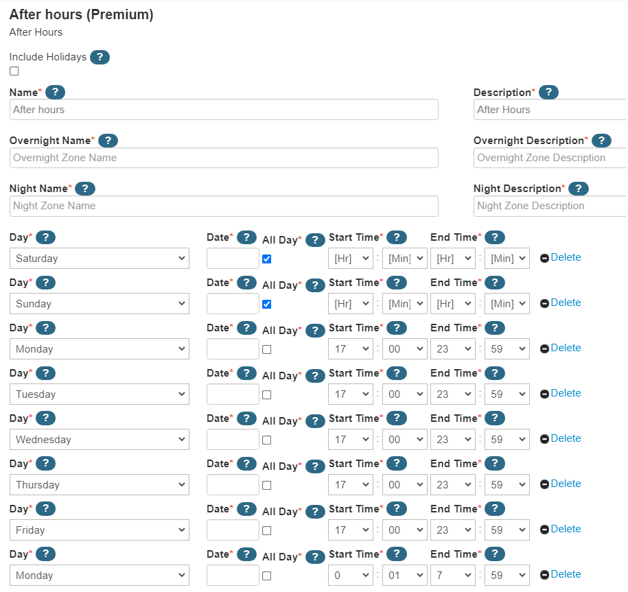 Rate Plans using Prorate Billing Increments Setting – Interpreter Intelligence