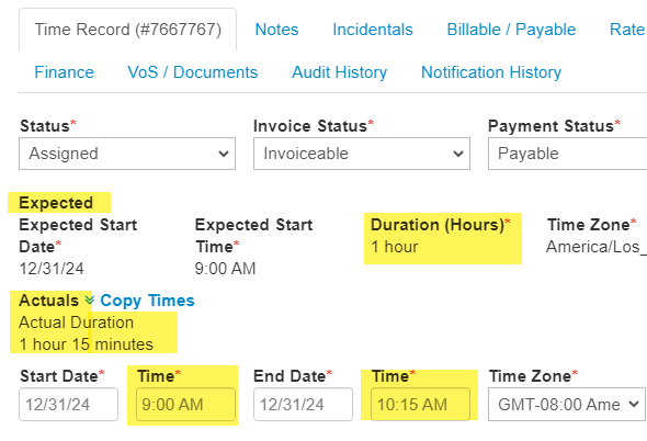 Rate Plan - Bill Actuals Setting – Interpreter Intelligence